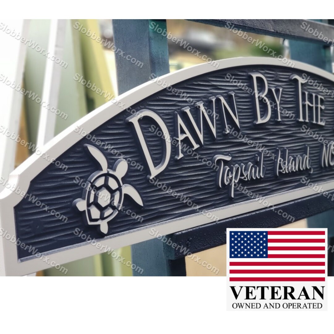 Personalized Custom PVC Sign for Your Beach Home Coastal Retreat ...