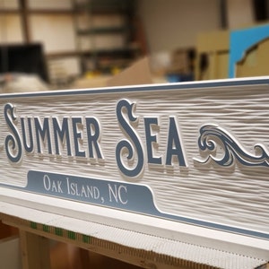 Personalized Custom PVC Sign for Your Beach Home Coastal Retreat ...