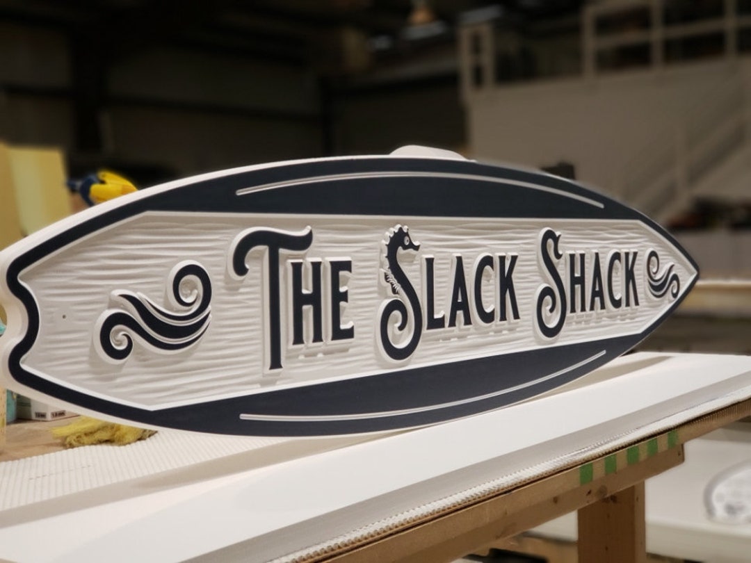 Personalized Custom 100% PVC 47 Carved Beach House - Etsy