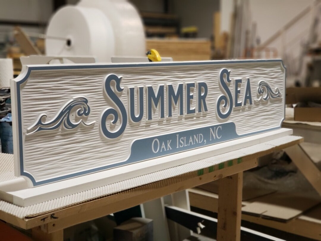 Personalized Custom PVC Sign for Your Beach Home Coastal Retreat ...