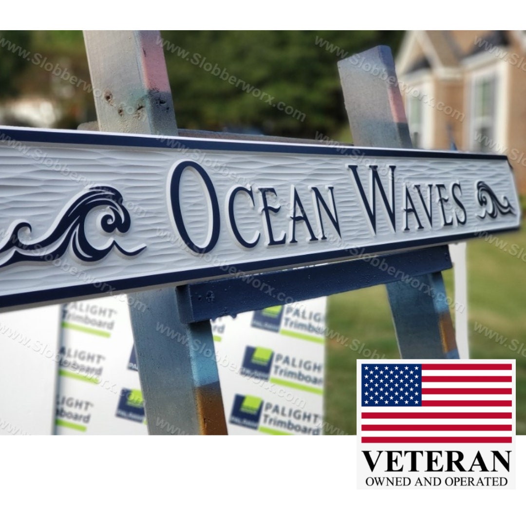 Personalized Custom PVC Sign for Your Beach Home Coastal Retreat - 47x6 ...