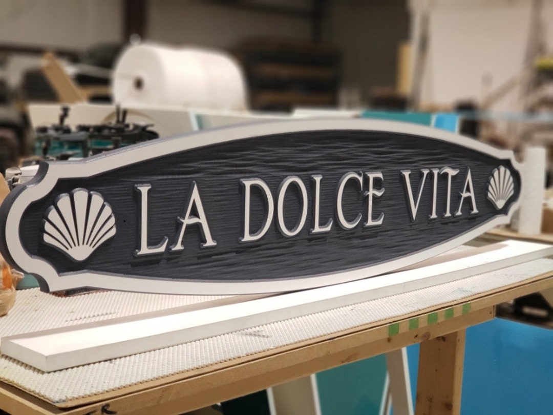 Personalized Custom PVC Sign for Your Beach Home Coastal Retreat ...