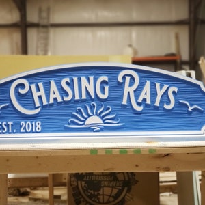 Personalized Custom PVC Sign for Your Beach Home Coastal Retreat ...