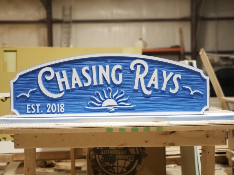 Personalized Custom PVC Sign for Your Beach Home Coastal Retreat ...