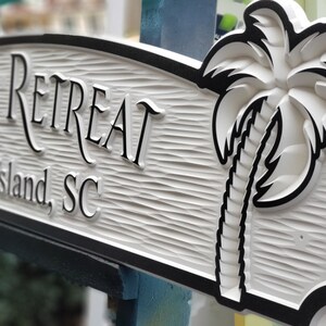 Personalized Custom PVC Sign for Your Beach Home Coastal Retreat ...