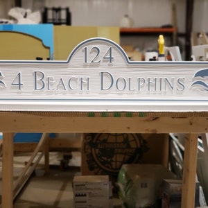 Personalized Custom PVC Sign for Your Beach Home Coastal Retreat 47x11 ...