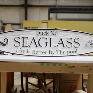 Personalized Custom PVC Sign for Your Beach Home Coastal Retreat ...