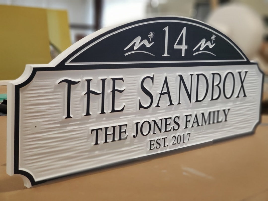 Personalized Custom PVC Sign for Your Beach Home Coastal Retreat ...