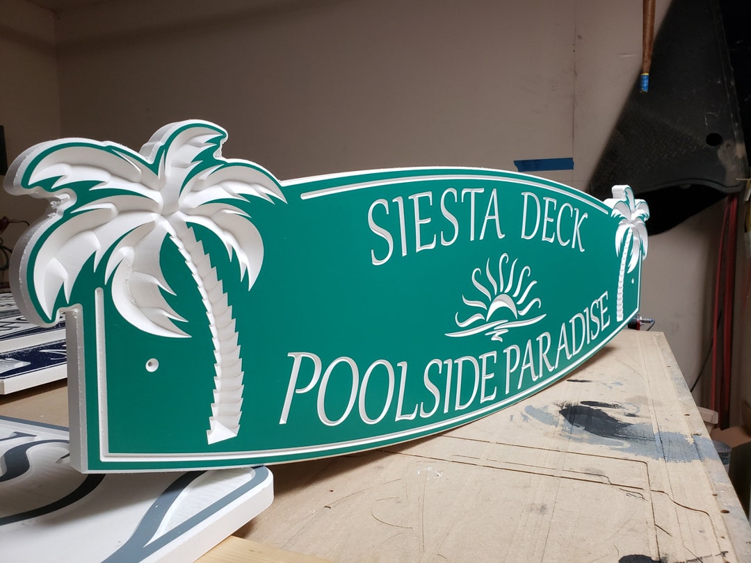 Personalized Custom PVC Sign for Your Beach Home Coastal Retreat ...