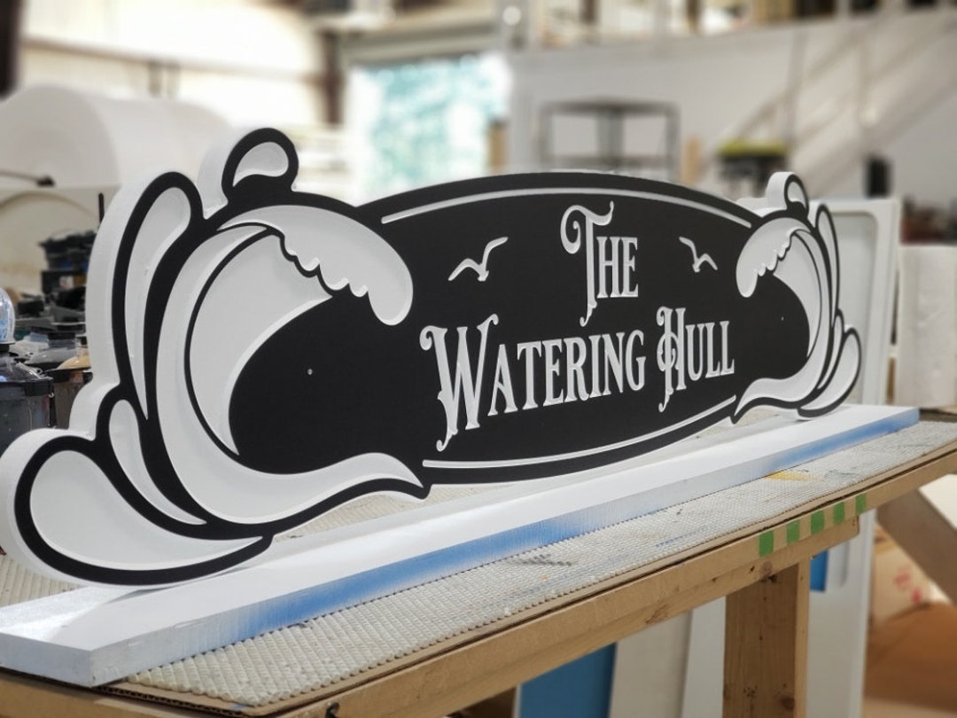 Personalized Custom PVC Sign for Your Beach Home Coastal Retreat ...