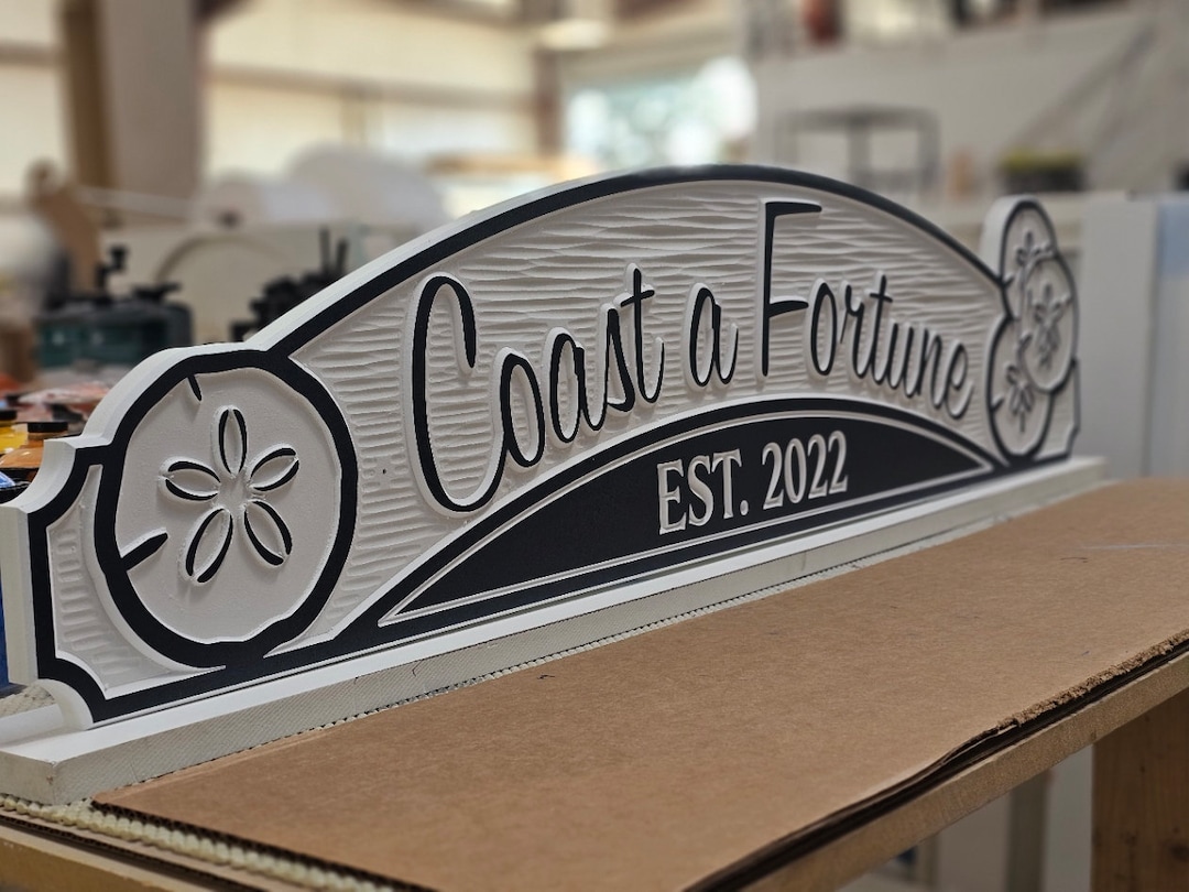 Personalized Custom PVC Sign for Your Beach Home Coastal Retreat ...