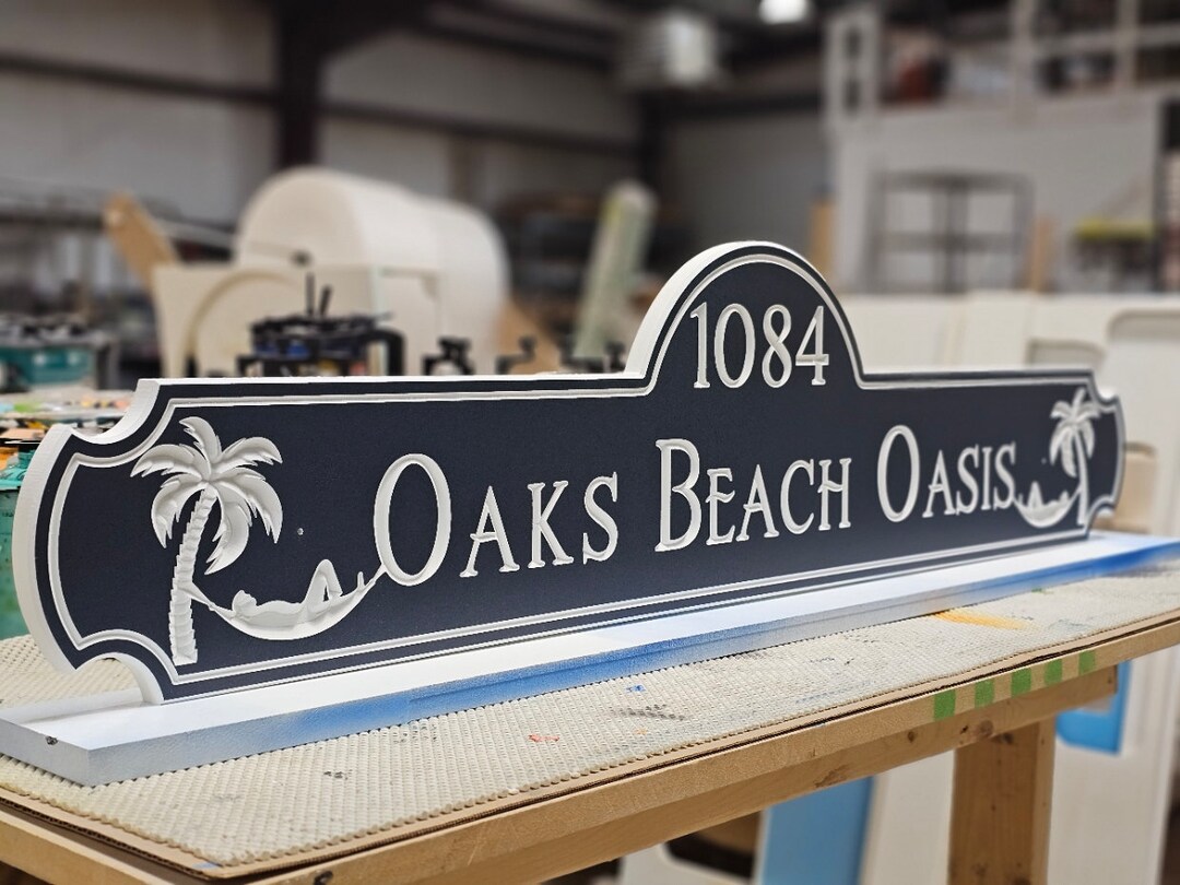 Personalized Custom PVC Sign for Your Beach Home Coastal Retreat ...