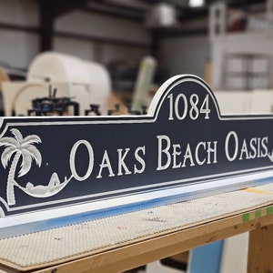 Personalized Custom PVC Sign for Your Beach Home Coastal Retreat ...