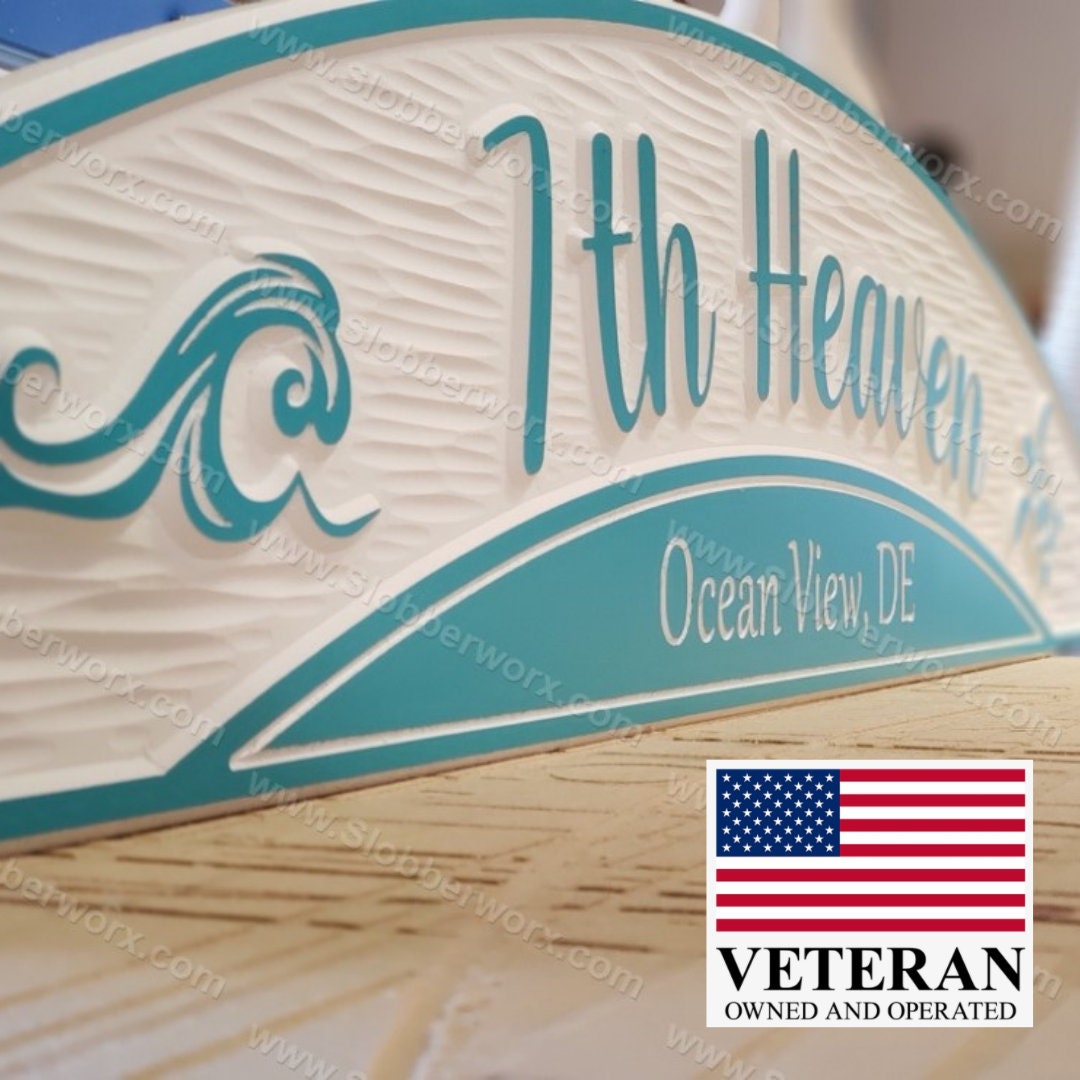 Personalized Custom PVC Sign for Your Beach Home Coastal Retreat ...