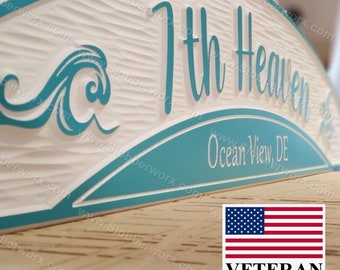 Personalized Custom PVC Sign for Your Beach Home Coastal Retreat 47x11 ...