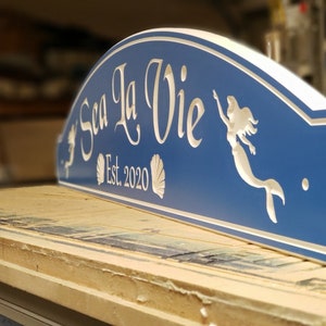 Personalized Custom PVC Sign for Your Beach Home Coastal Retreat ...