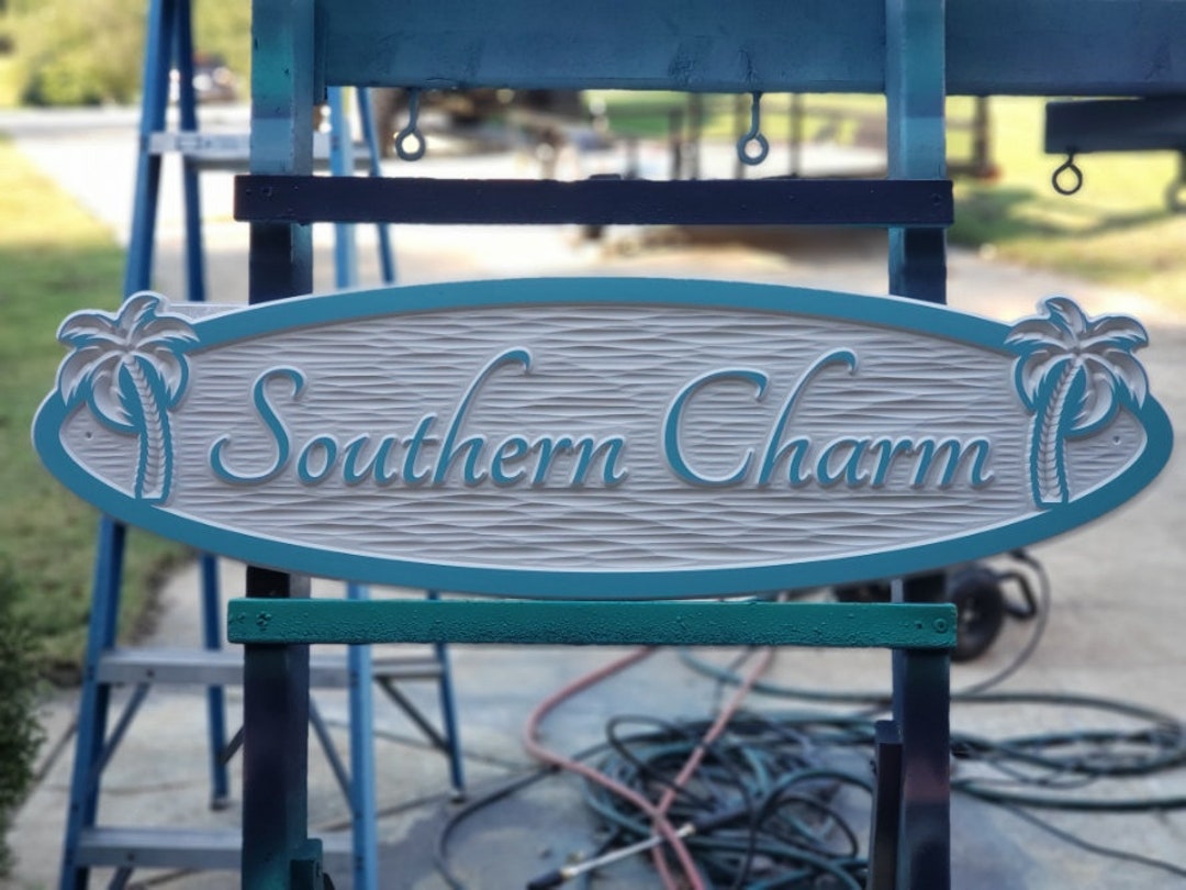 Personalized Custom PVC Sign for Your Beach Home Coastal Retreat ...