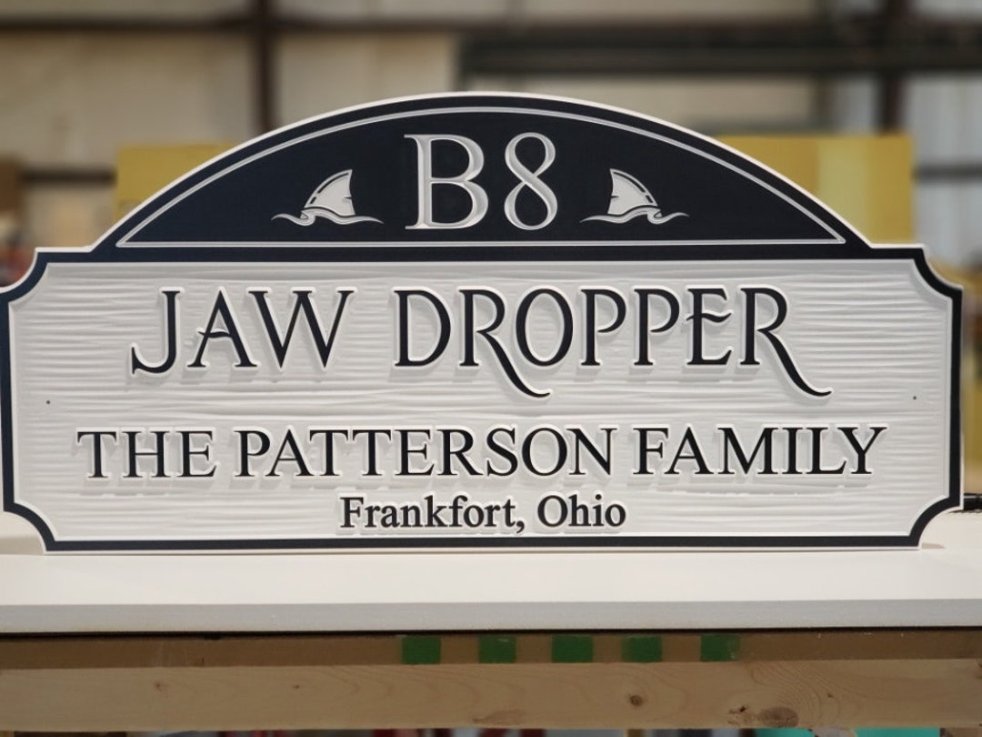 Personalized Custom PVC Sign for Your Beach Home Coastal Retreat ...