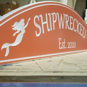 Personalized 100% PVC 47 Carved Beach House Nautical - Etsy