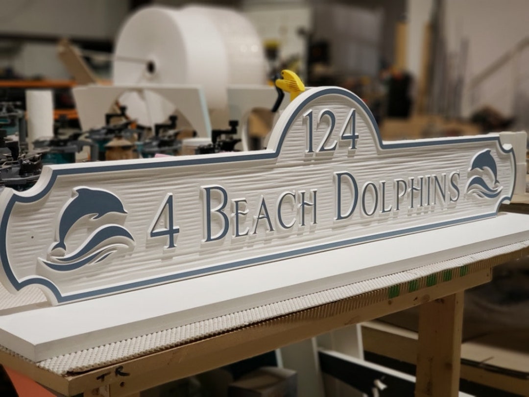 Personalized Custom PVC Sign for Your Beach Home Coastal Retreat ...