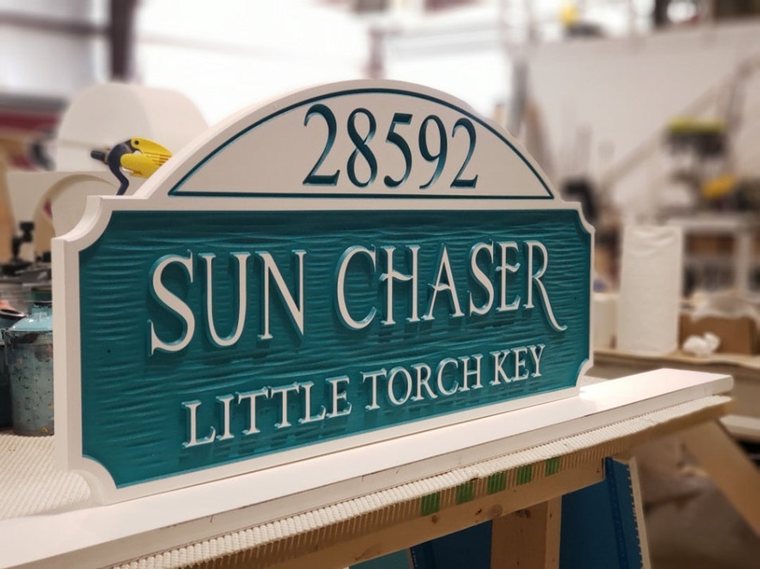 Personalized Custom PVC Sign for Your Beach Home Coastal Retreat ...