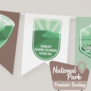 National Park | Printable Bunting | Digital Download | Party Supplies ...