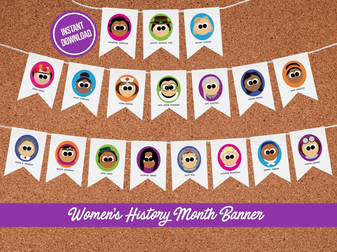 Women's History Month | Printable Banner | Digital Download | Classroom ...