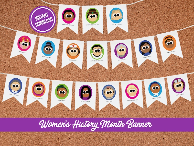 Women's History Month | Printable Banner | Digital Download | Classroom ...