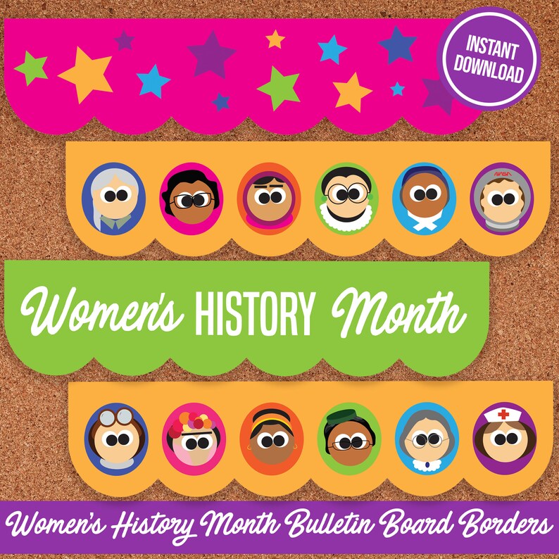 Women's History Month Printable Borders | Digital Download | Classroom ...