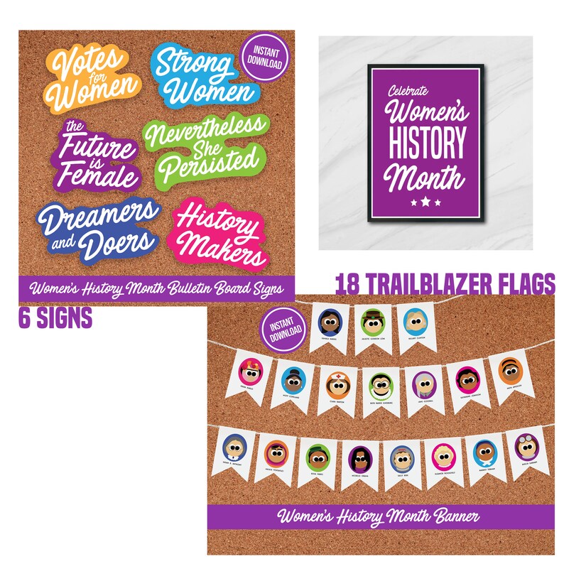 Women's History Month Printable Bundle | Digital Download | Classroom ...