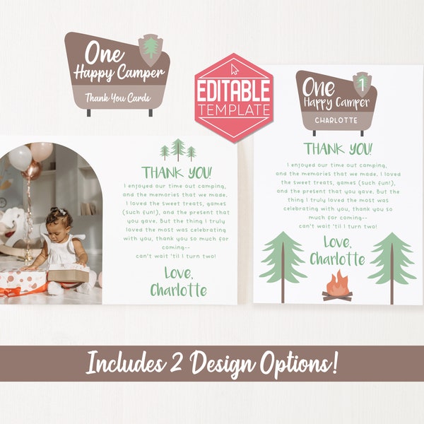 Camping Thank You - Etsy