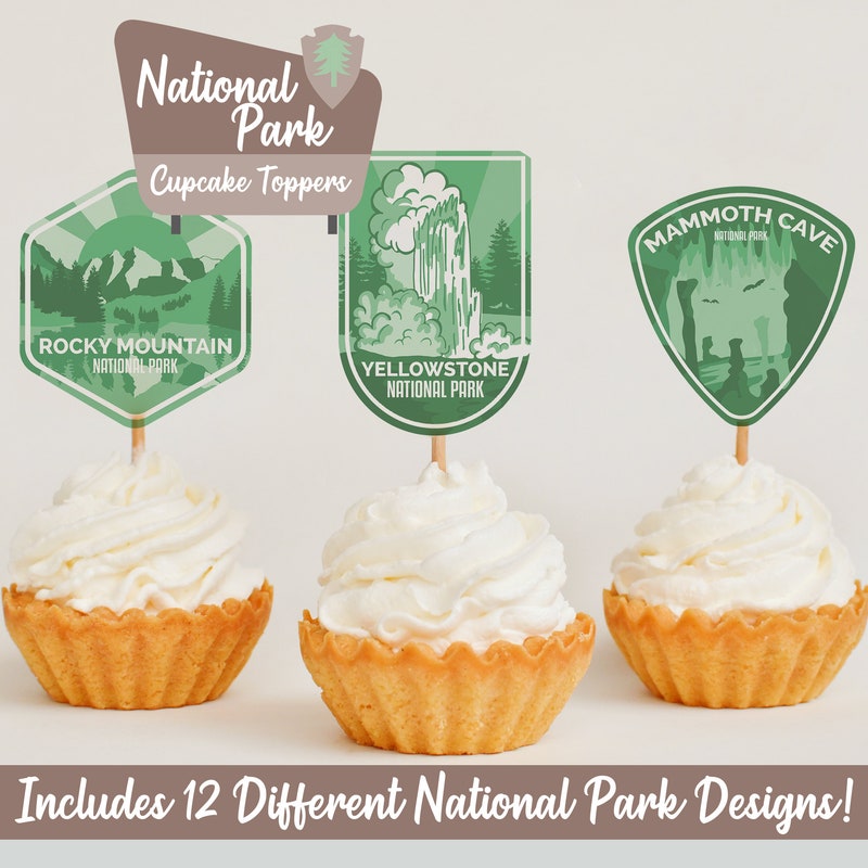 National Park Cake Topper - Etsy