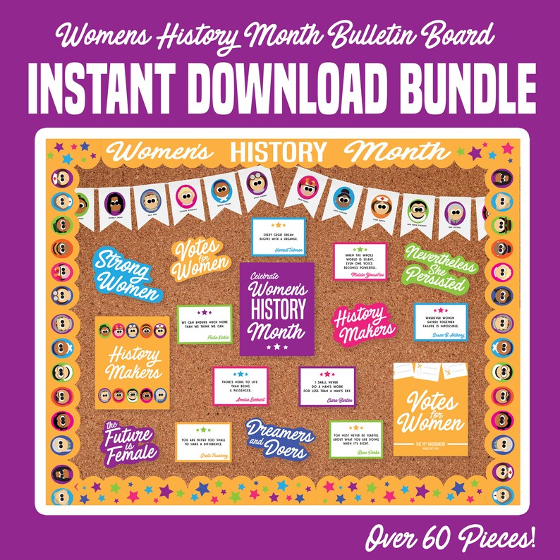 Women's History Month Printable Bundle | Digital Download | Classroom ...