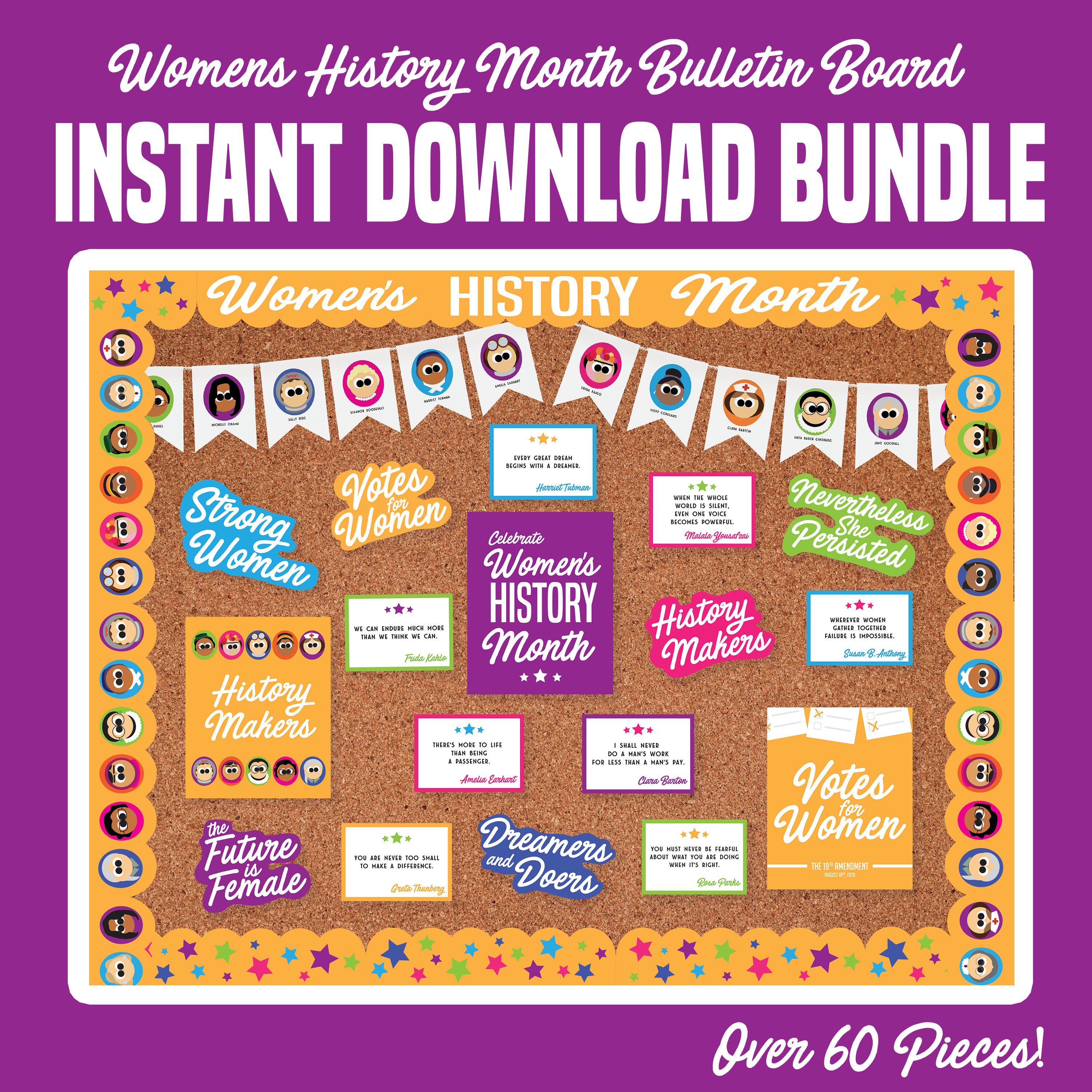 Women's History Month Printable Bundle | Digital Download | Classroom ...