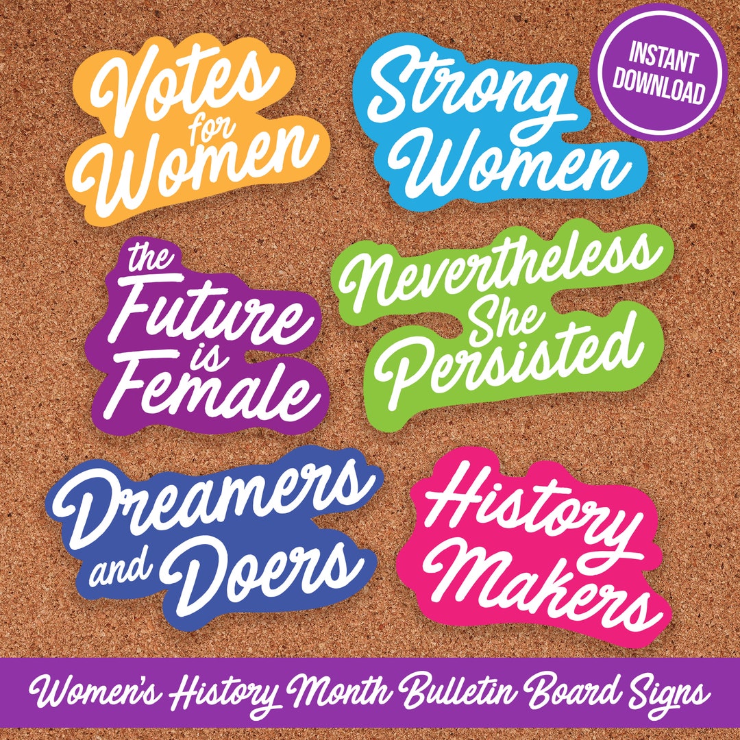 Women's History Month | Printable Signs | Digital Download | Classroom ...