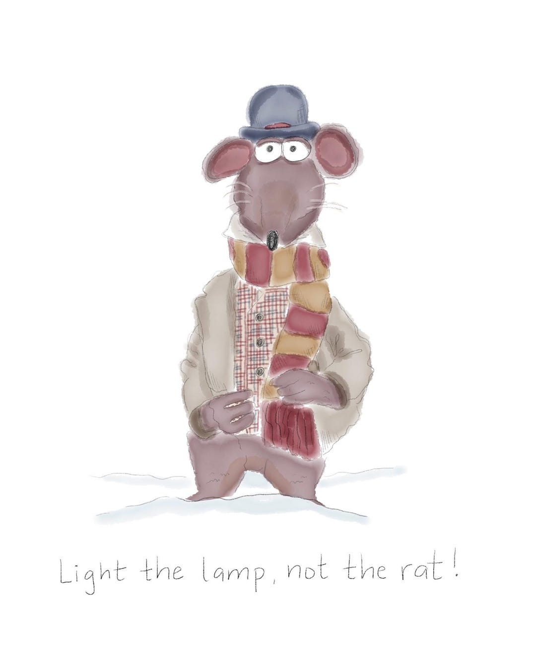 Muppet Christmas Carol Original Art Print - MATTED - Rizzo the Rat ...