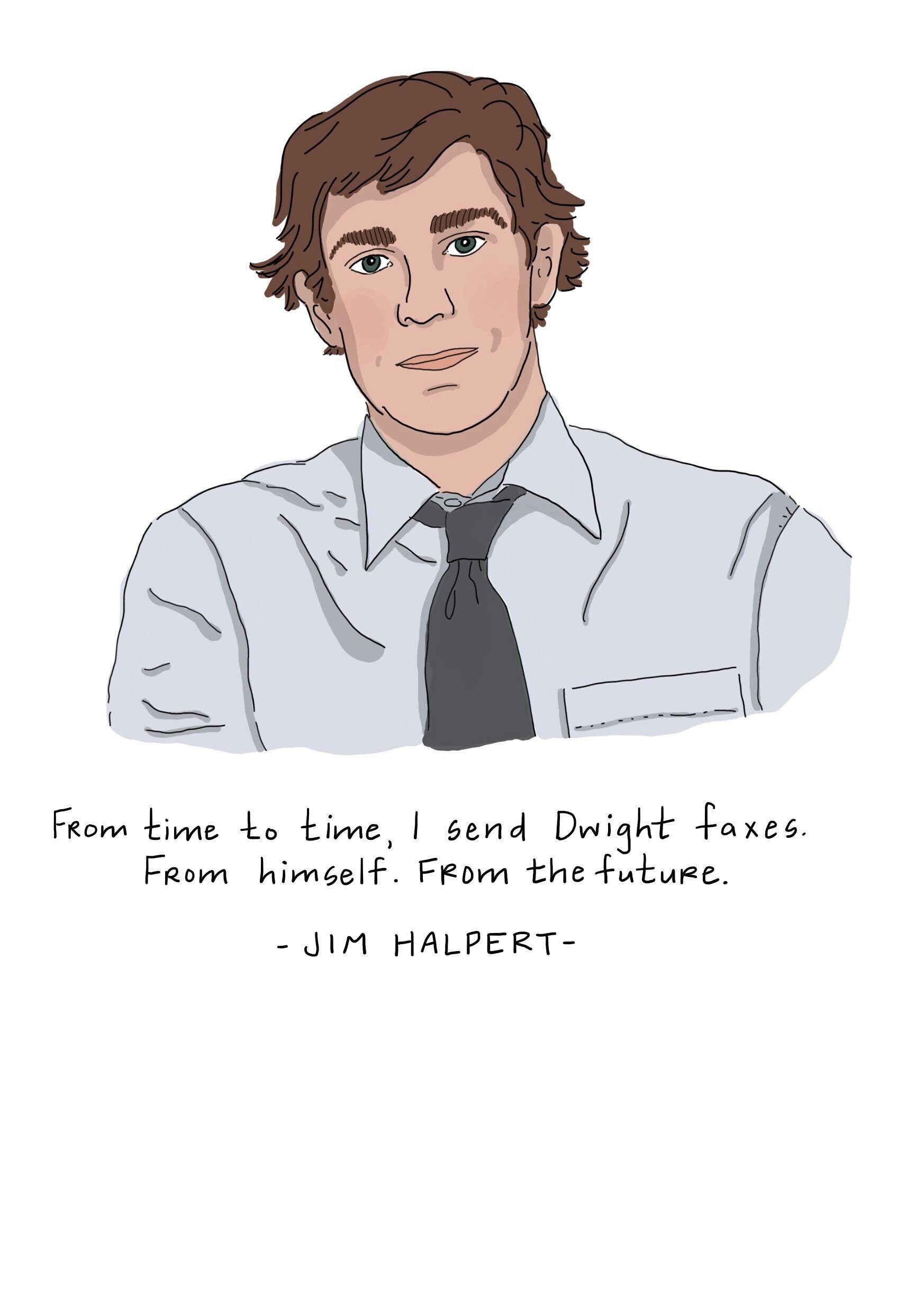 Jim Halpert Drawing
