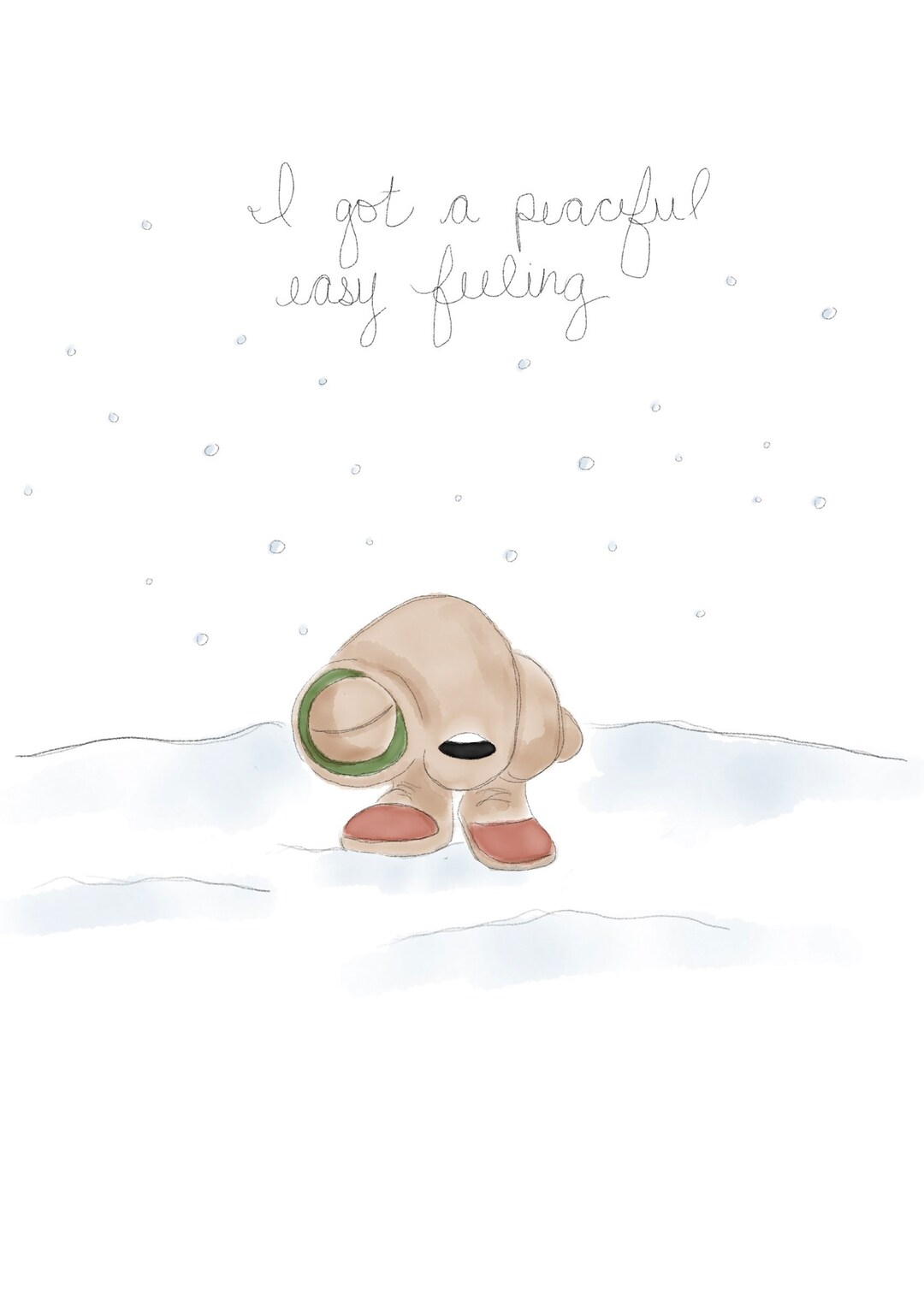 Peaceful, Easy Feeling - Marcel the Shell Art Print - Matted and Signed ...