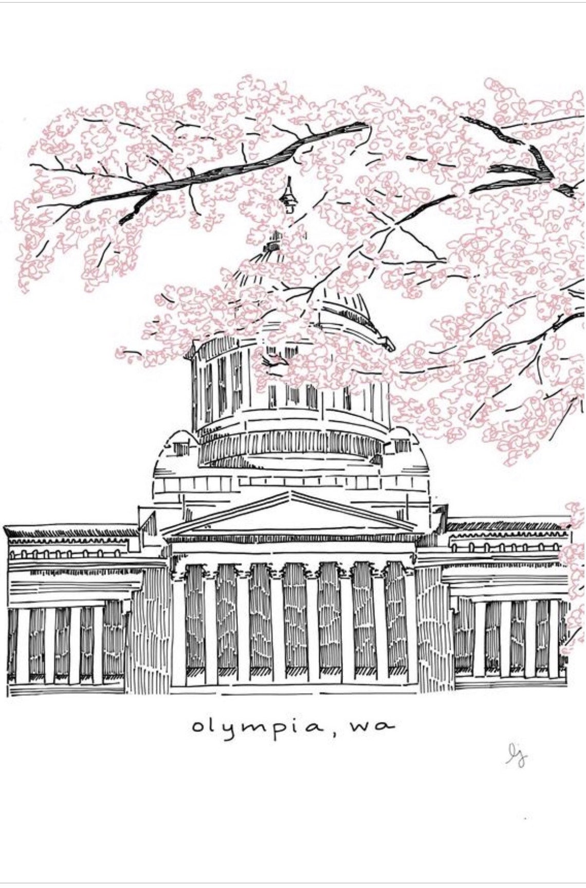 Olympia Art Print - Olympia Artwork - Olympia Illustration - Olympia ...