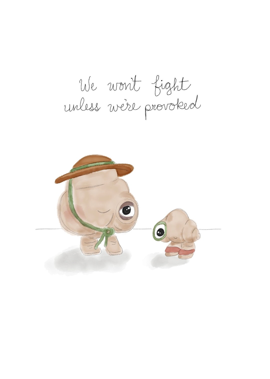 Marcel and Nana Connie - Marcel the Shell Art Print - Matted and Signed ...