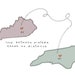 Custom Friendship Map Long Distance Friendship Gift friendship State ...