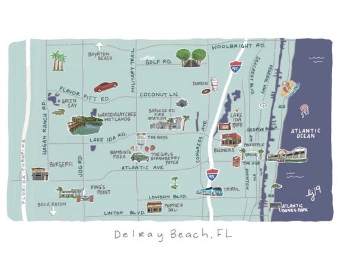Map Of Florida Delray Beach