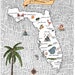 Whimsical Florida Art Print - Florida Illustration - Florida Original ...