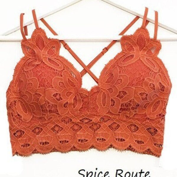 Lace Bralette Etsy