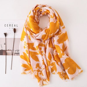 Lemon Scarf for Women Lemons Gift Leaf - Etsy