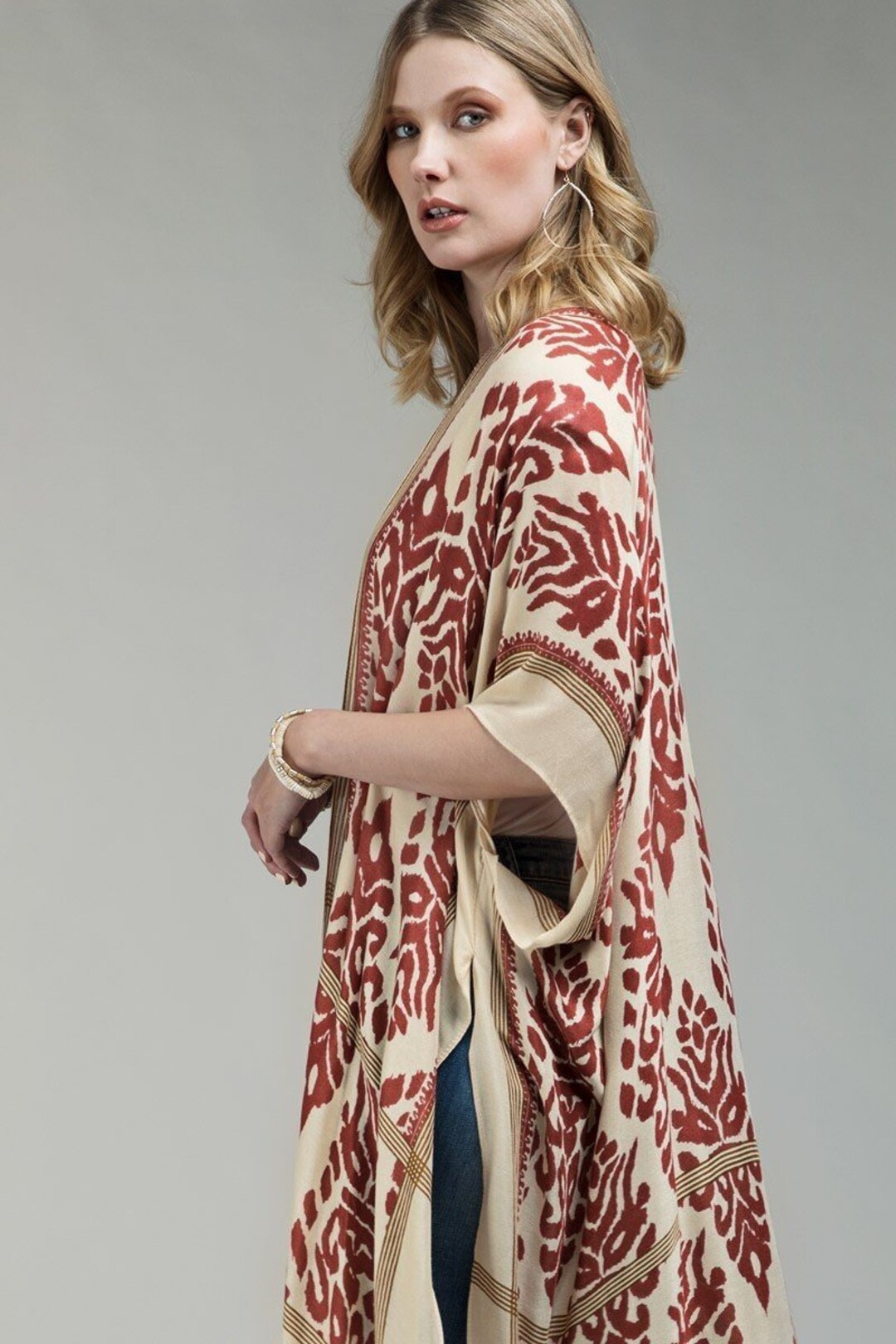 Best Selling Kimono Jacket Fall Orange Rust Color Lightweight - Etsy