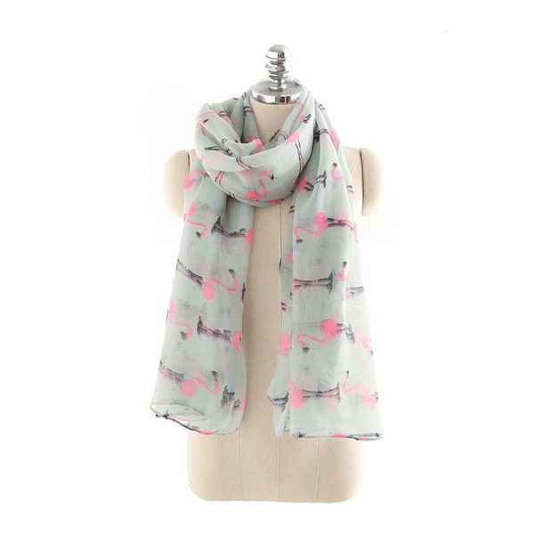 Flamingo Scarf - Etsy