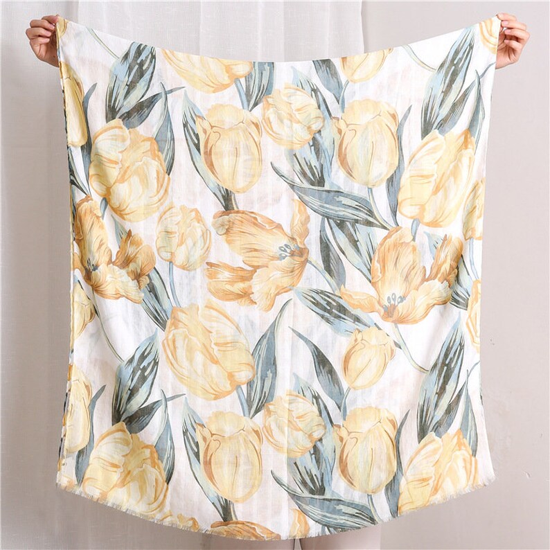 Lemon Scarf for Women Lemons Gift Leaf - Etsy