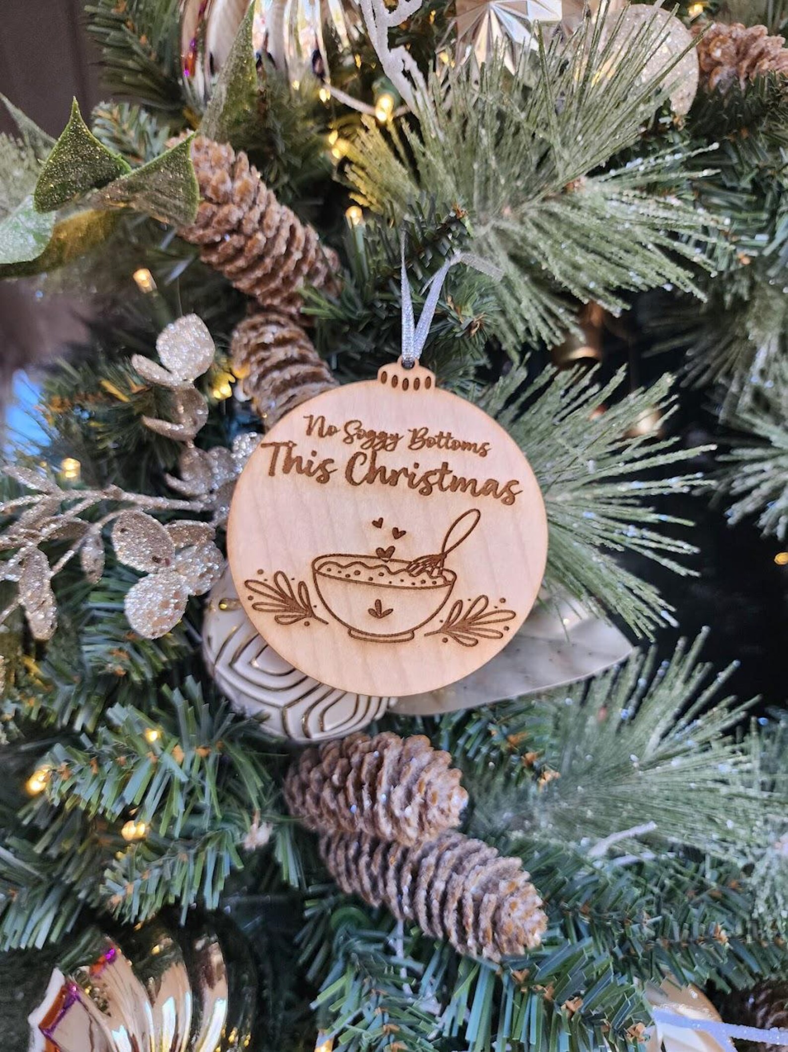 Great British Bake off Ornament, Laser Engraved Baking Gift - Etsy