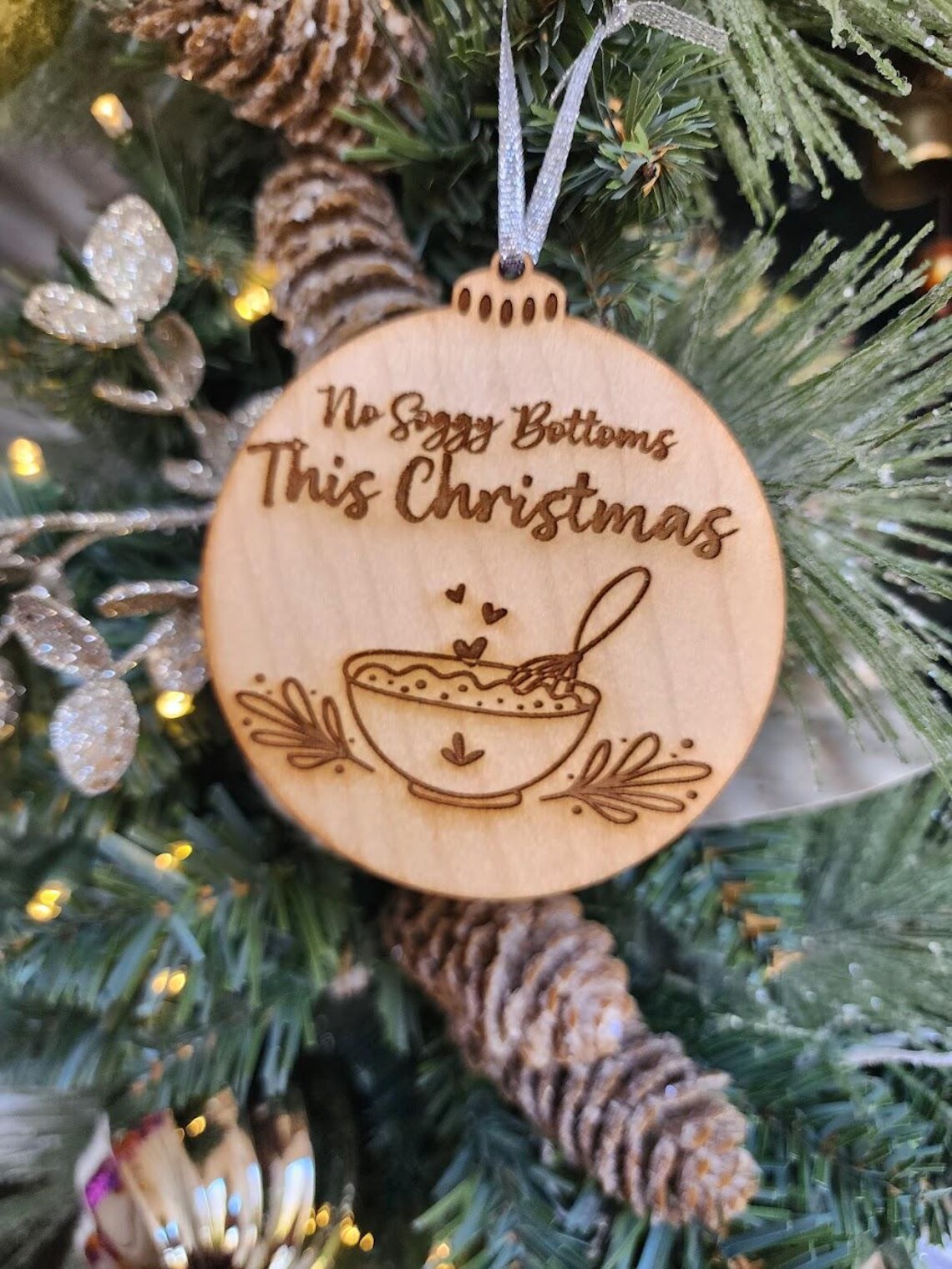 Great British Bake off Ornament, Laser Engraved Baking Gift - Etsy